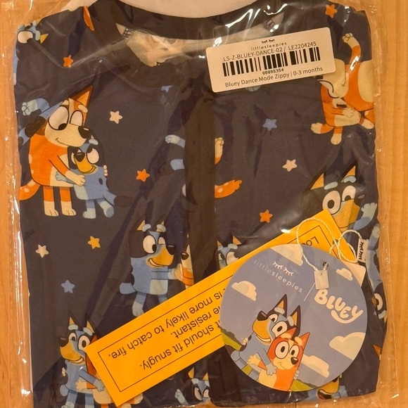 Little Sleepies | Pajamas | Little Sleepies Bluey Dance Mode Zippy ...